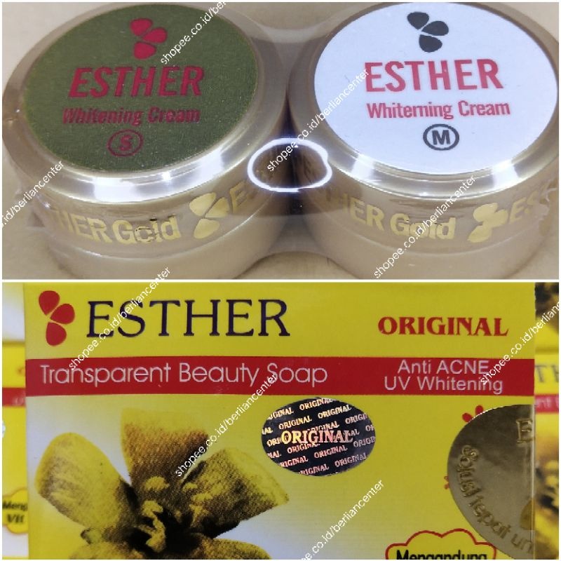 Jual Esther Gold Coklat Emas Original AB SM / Whitening / Bleaching ...