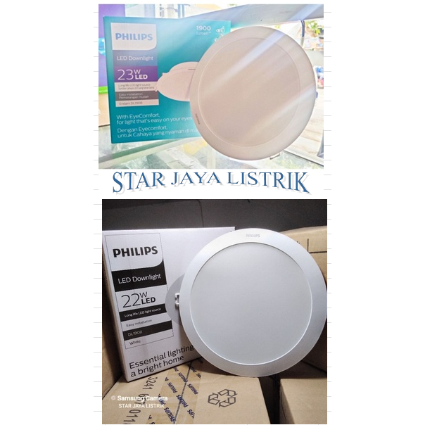 Jual Downlight LED Philips New Eridani 23 watt dan 22 Watt | Shopee ...