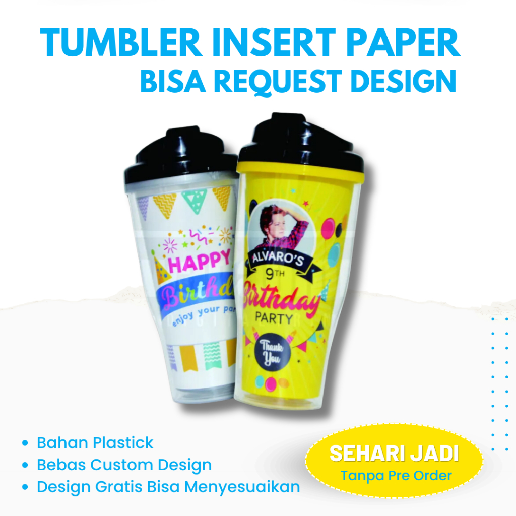 Jual Tumbler Custom Murah Meriah DENGAN POTO / DESIGN KAMU SENDIRI ...