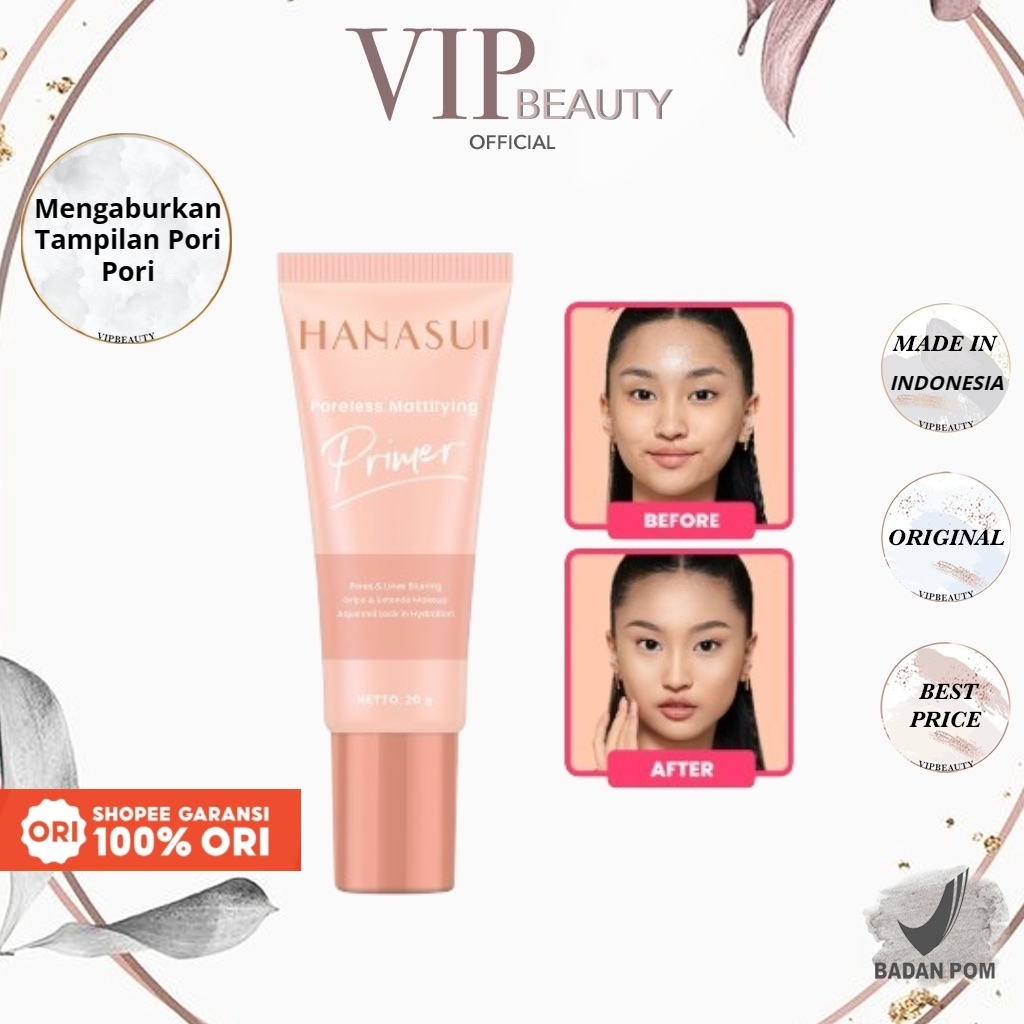 Jual HANASUI Poreless Mattifying Primer 20g | Primer wajah | Base ...