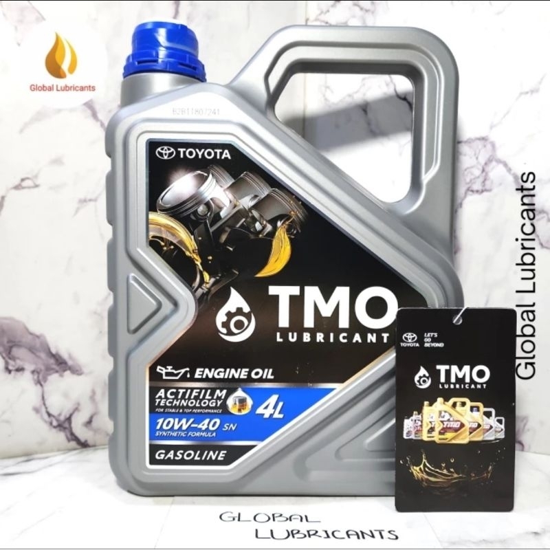 Jual ALL NEW BARCODE! Toyota Motor Oil/ TMO Biru 10W-40 4 Liter (Oli Mesin Bensin) | Shopee ...