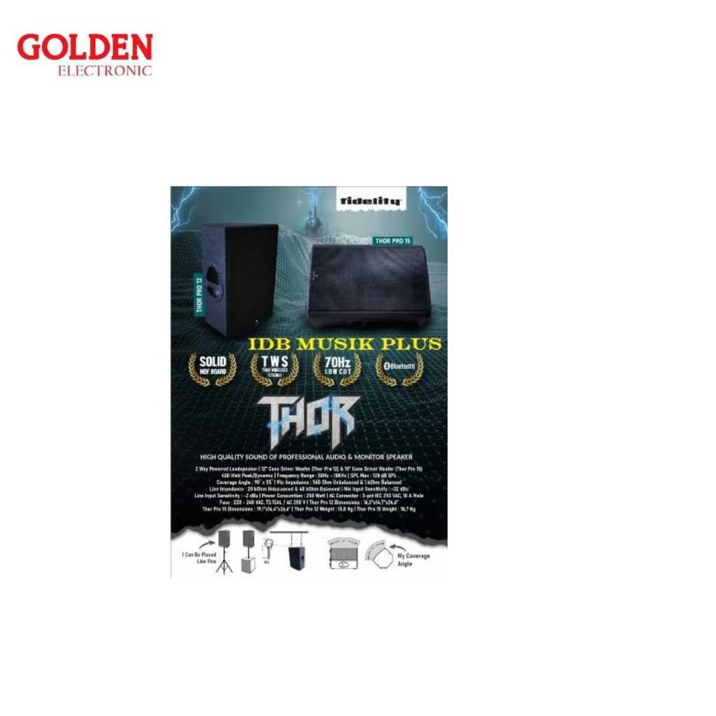 Jual Speaker Aktif 12 inch FIDELITY THOR12 THOR 12 THOR PRO 12 Original ...