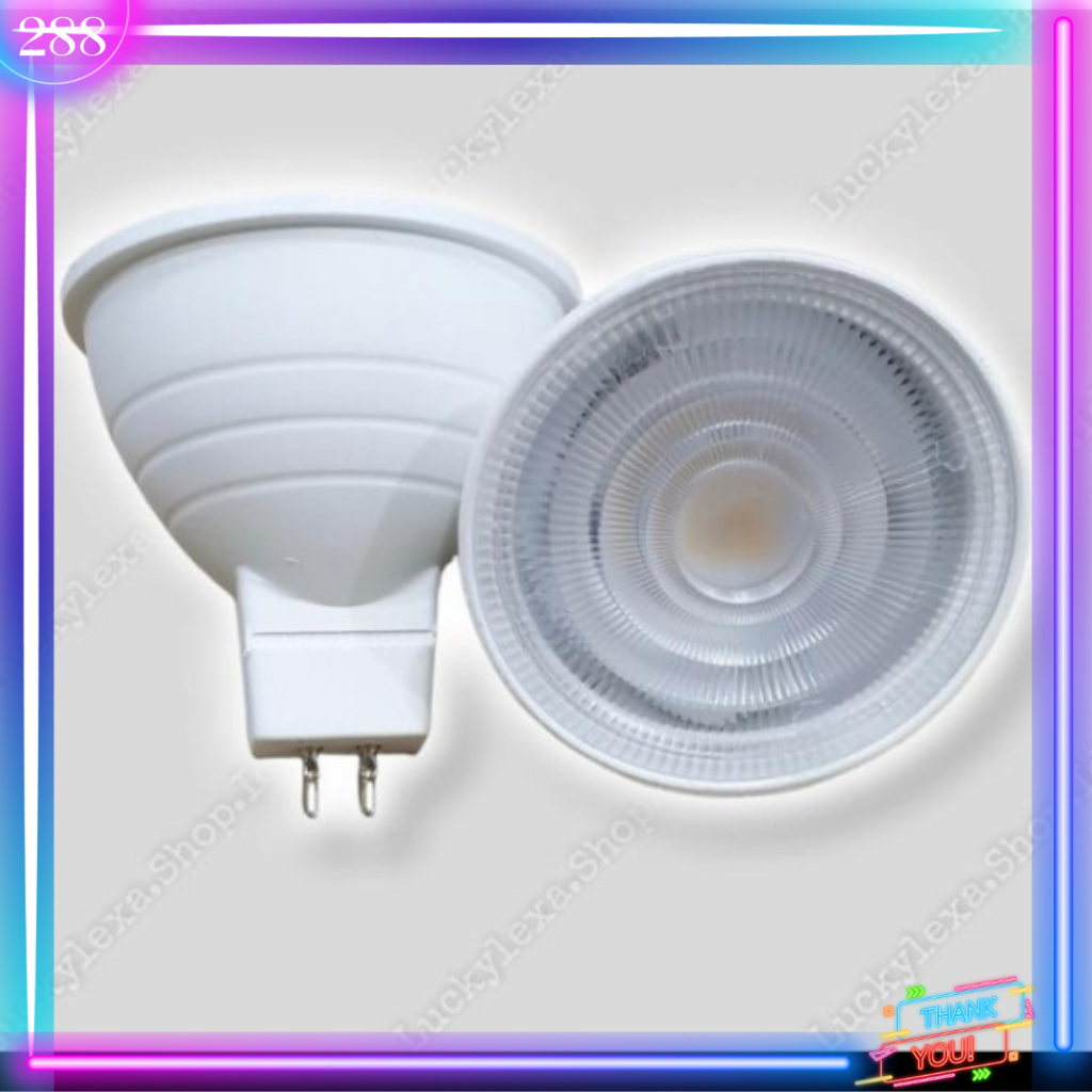 Jual lampu halogen 6-7 watt led fitting MR 16 / E27 Kuning Putih ...