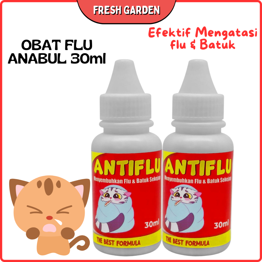 Jual Obat Kucing Anti Flu Batuk Pilek Antibiotik Kucing Kitten Anabul ...