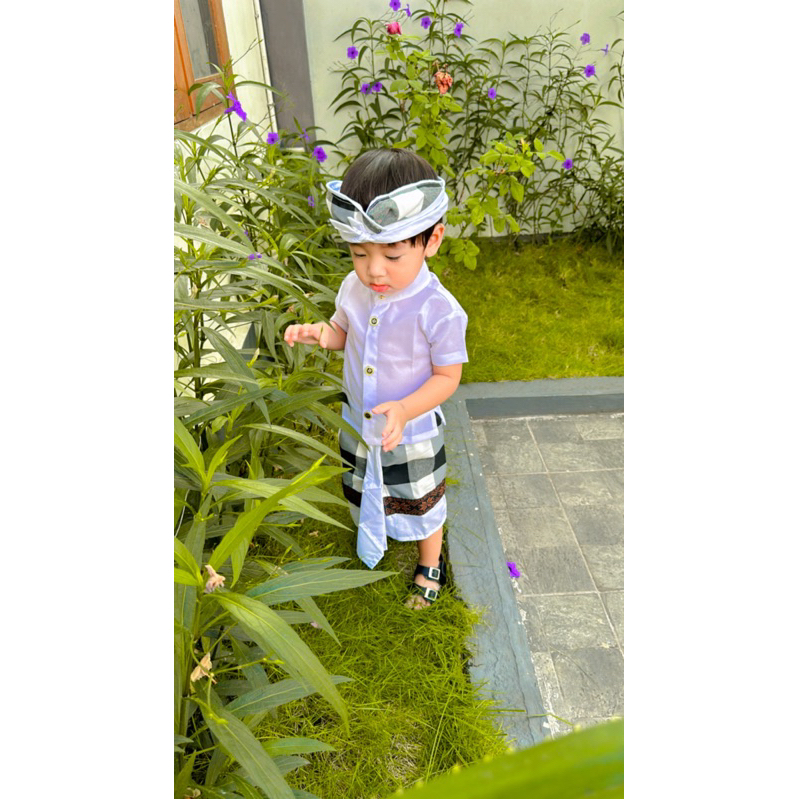 Jual Pakaian adat bali anak cowok Poleng | Shopee Indonesia