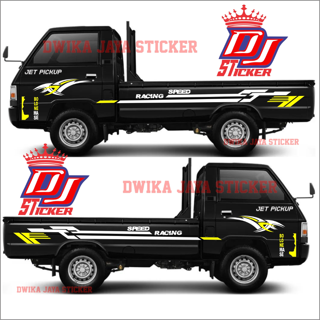 Jual Stiker Cutting Mobil L300 Pick up Mugen Power Sticker Striping ...