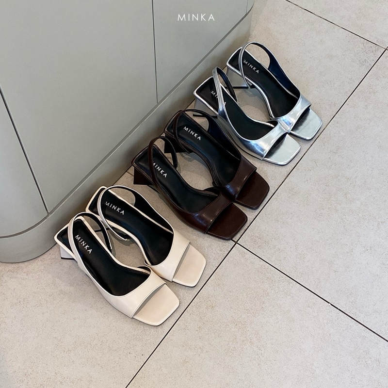 Jual MINKA Miu 6cm Block Heels Sepatu Heels Wanita | Shopee Indonesia