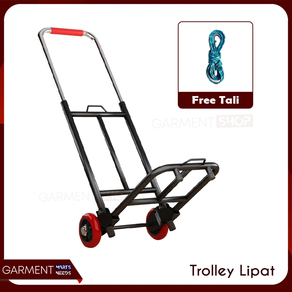 Jual Troli Lipat Besi Trolley Tarik Dorong Aqua Galon Dorongan ...