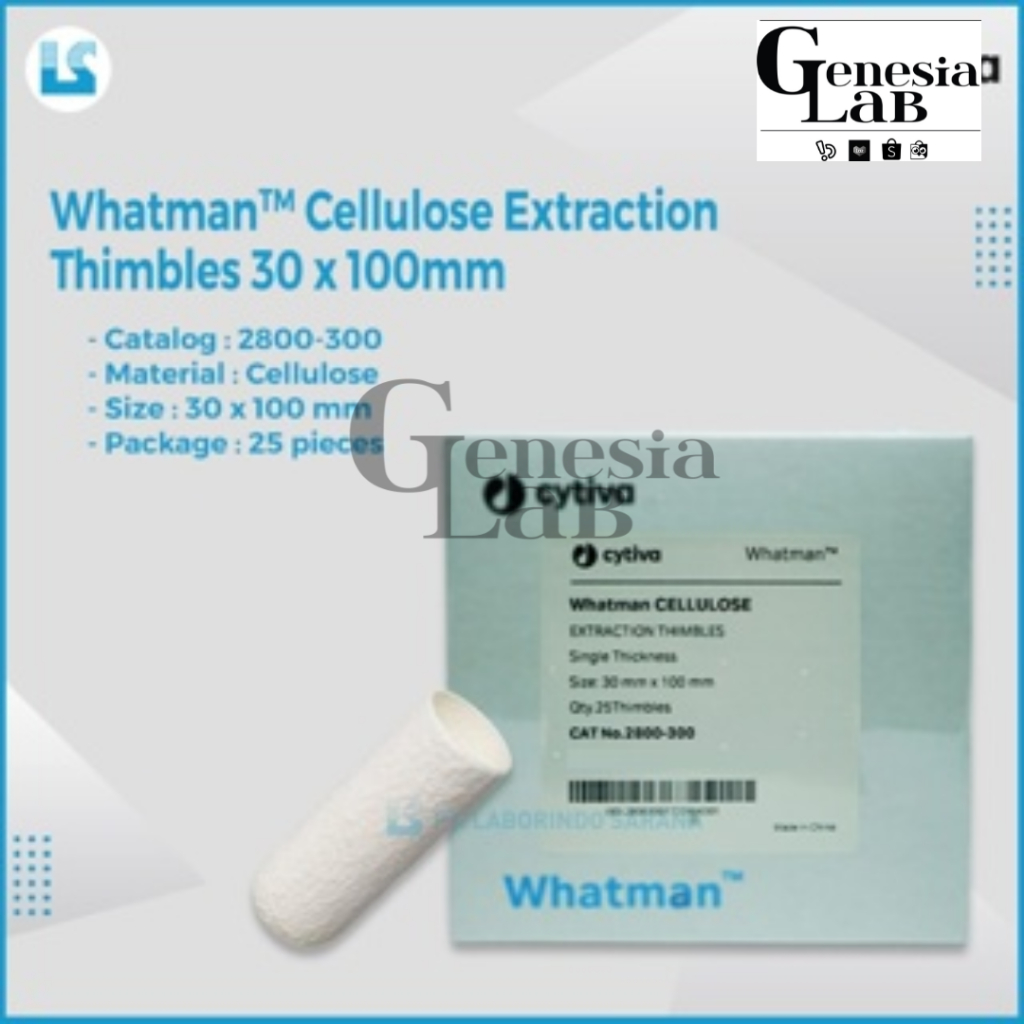 Jual Whatman Extraction Thimbles 30 x 100 mm Whatman Cytiva Cat. 2800 ...