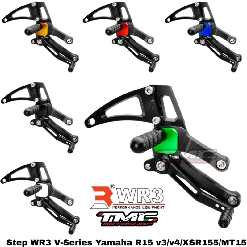 Jual Foot Step racing underbone R15 v3 v4 XSR155 MT15 by WR3 | Shopee ...