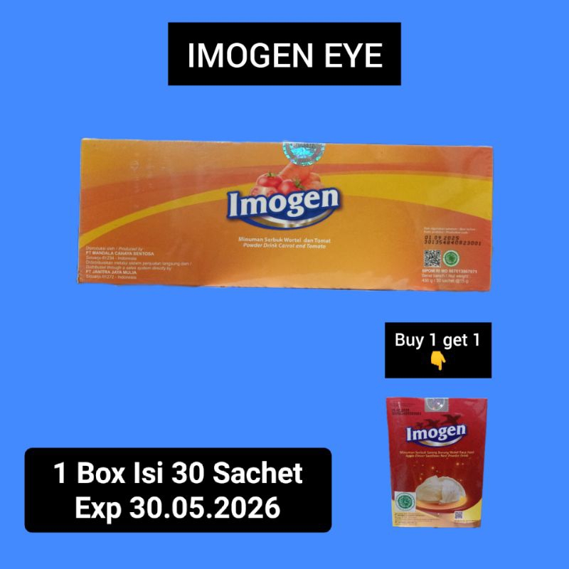 Jual IMOGEN EYE wortel tomat / sudah BPOM 1kg muat isi 30Sachet Exp mei ...