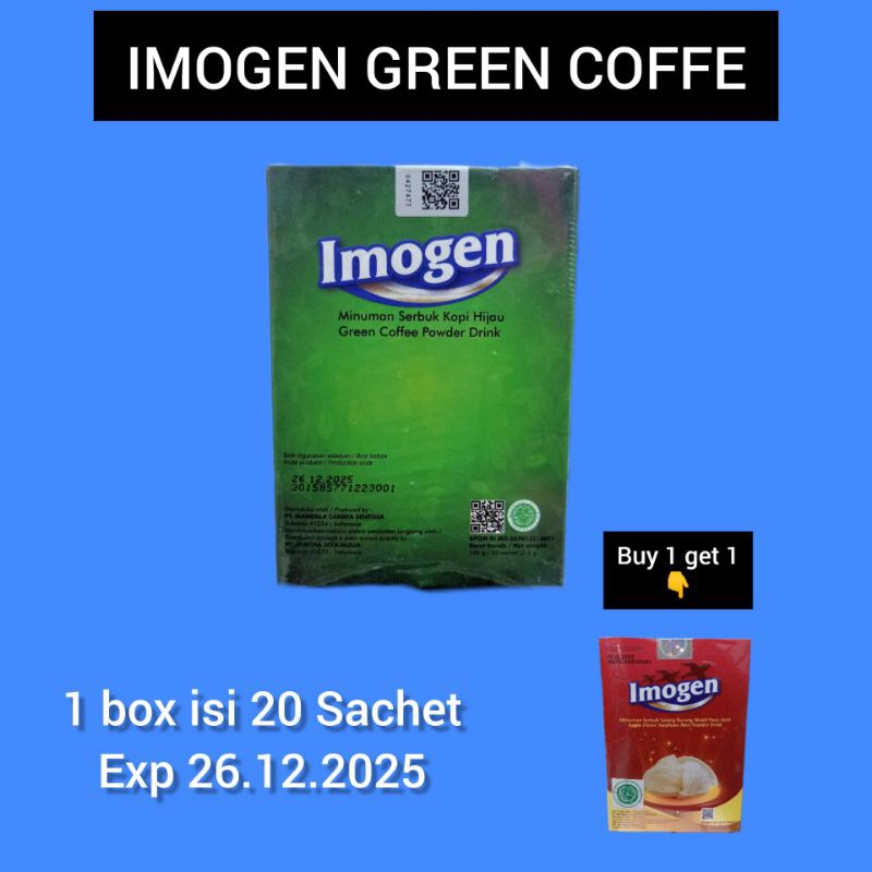 Jual IMOGEN GREEN COFFE 12/2025 original pelangsing kemasan terbaru ...
