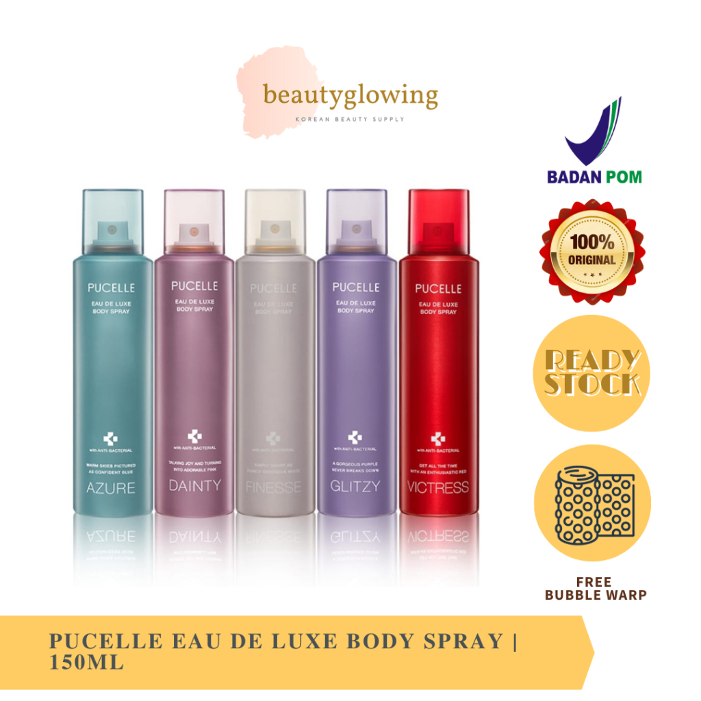 Jual PUCELLE Eau De Luxe Body Spray | 150ML | DAINTY | VICTRESS ...