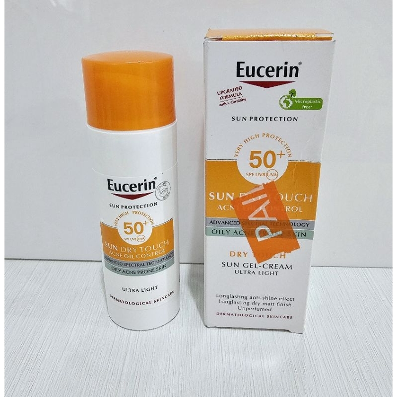 Jual Eucerin Sunscreen Sun Dry Touch Acne Oil Control SPF50 (Preloved ...