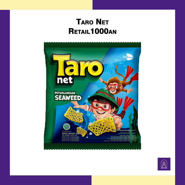 Jual Taro Net Rumput Laut 1 Karton 60 Pcs x 8gr | Shopee Indonesia