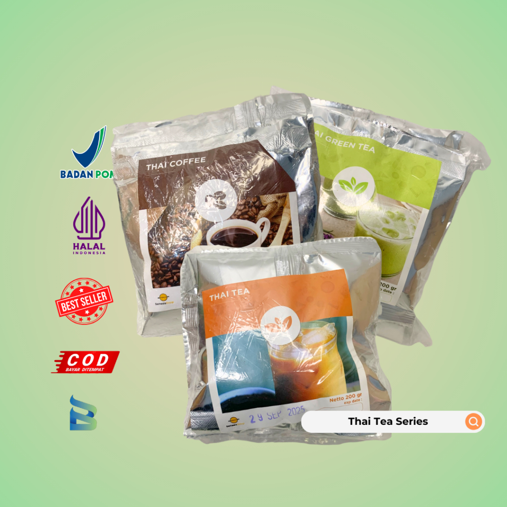 Jual THAI TEA SERIES KEMASAN SACHET / powder premium tea bubuk thai tea ...