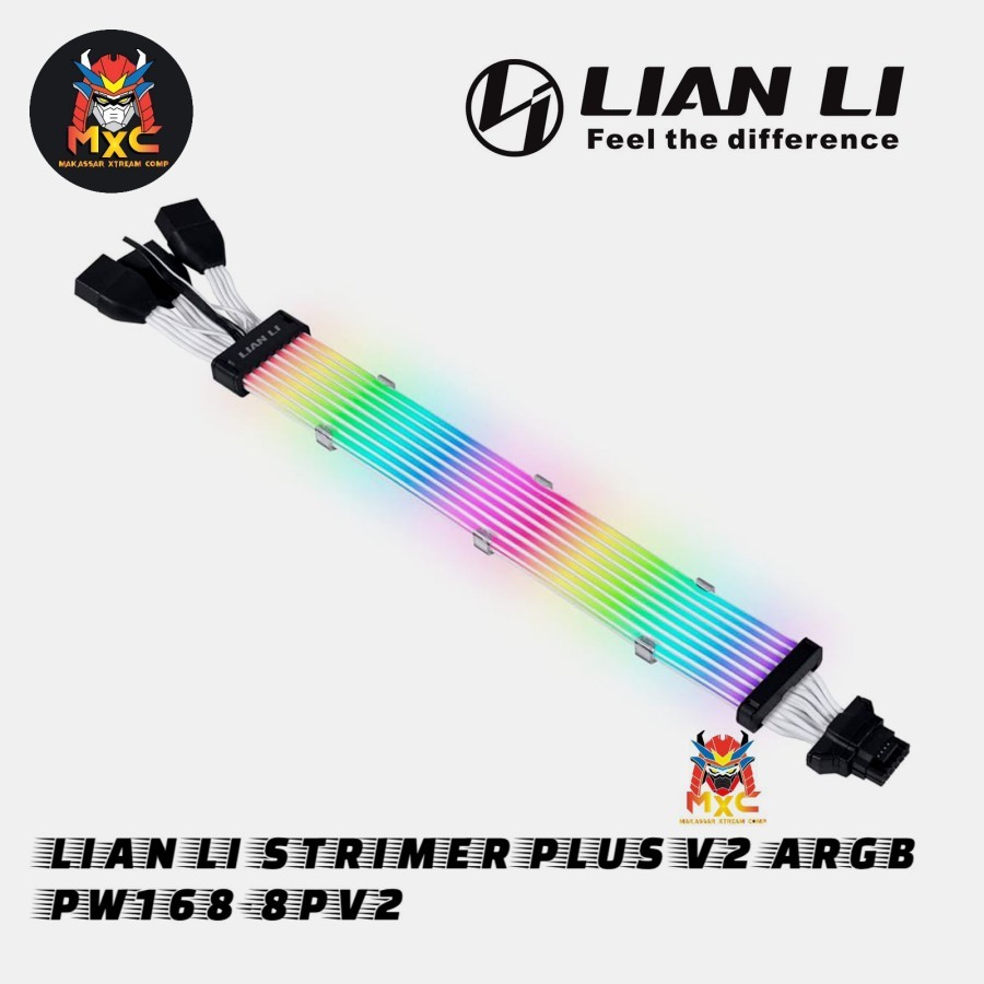 Jual LIAN LI STRIMER PLUS V2 ARGB - GPU EXTENSION CABLE RTX 40 - PW168-8PV2 | Shopee Indonesia
