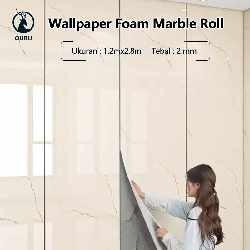 Jual Wallpaper dinding Vinyl Marble 1.2 x 2.8 Meter Tebal 2mm Wallpaper ...