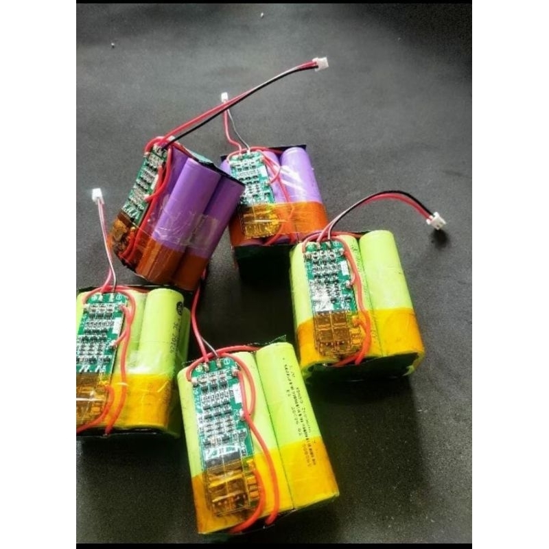 Jual Baterai pack 12V 4800 mAh, BMS 3S 20A menggunakan baterai 6×18650 ...
