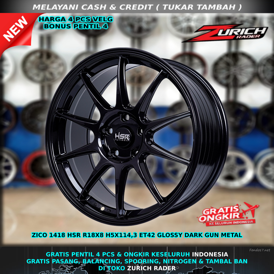 Jual VELG MOBIL RING 18 XPANDER, INNOVA, ZENIX, OUTLANDER, MAZDA3, HRV, CRV DLL HSR ZICO R18 ...