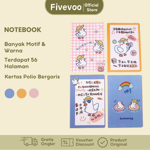 Jual Fivevoo Buku Ukuran A5 Notepad Buku Tulis Book A5 Buku Tulis
