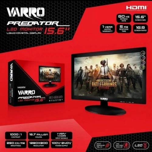 Jual Led Monitor Varro 15,6" Hdmi Vga | Shopee Indonesia