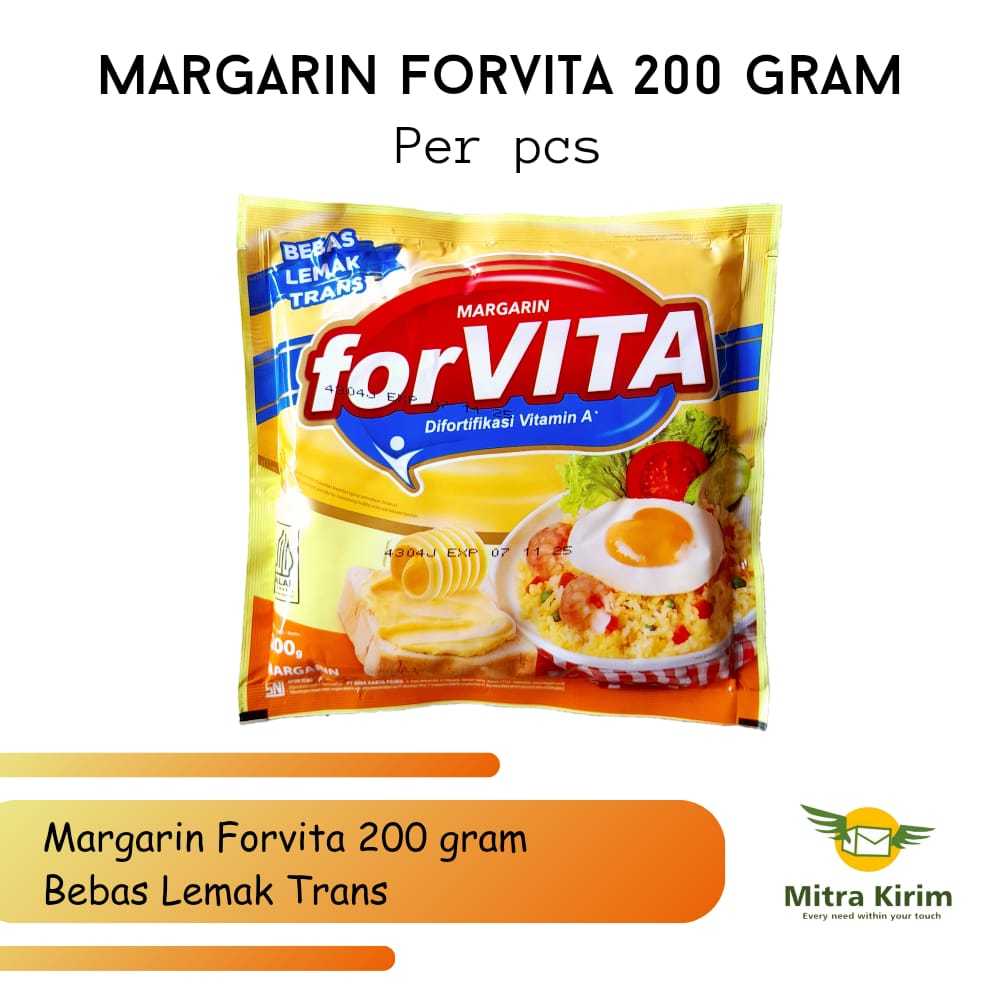 Jual Forvita Margarine 200 Gr Mentega Bebas Lemak Trans | Shopee Indonesia