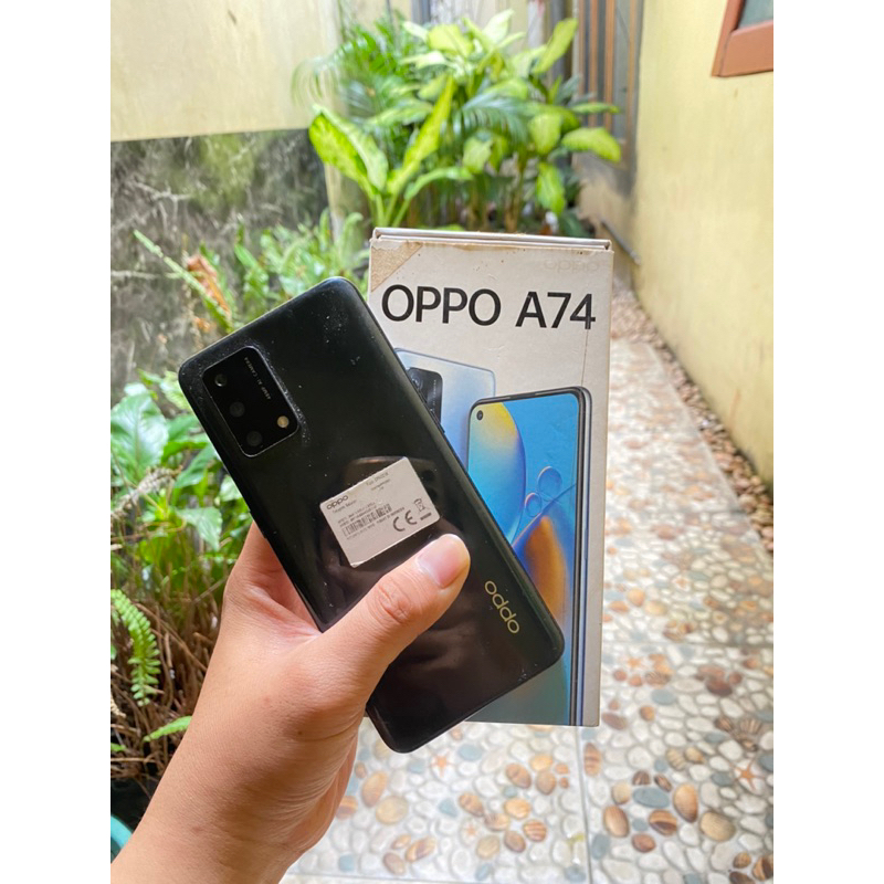 Jual OPPO A74 6/128GB SECOND/BEKAS FULLSET ORIGINAL LIKE NEW | Shopee Indonesia