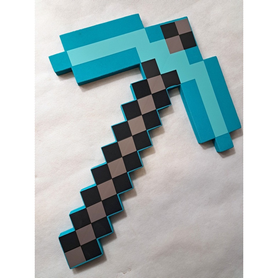 Jual VIOLAKINGDOM Pick Axe Pickaxe Diamond Blue Minecraft / Mainan Anak ...