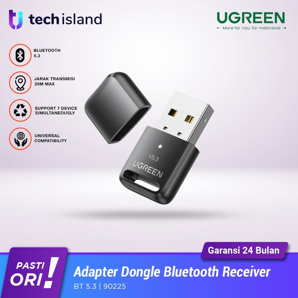 Jual Ugreen Bluetooth Dongle Adapter USB Receiver BT 5.0 Laptop/PC ...
