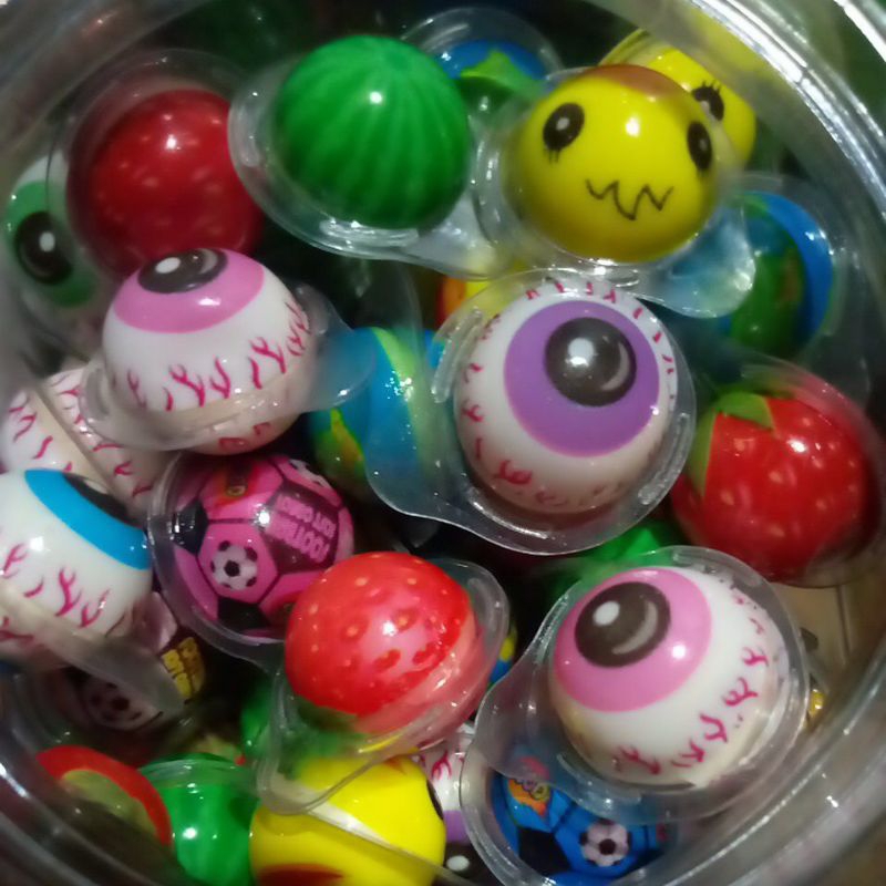 Jual Permen Lunak Mini SATUAN Kecil Bulat Bola Mata Aneka Rasa Buah Isi ...