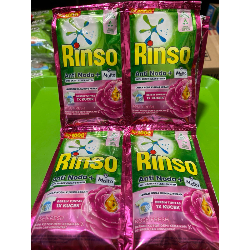 Jual RINSO CAIR MOLTO ROSE 42ML RENCENG ( ISI 6 PCS ) | Shopee Indonesia