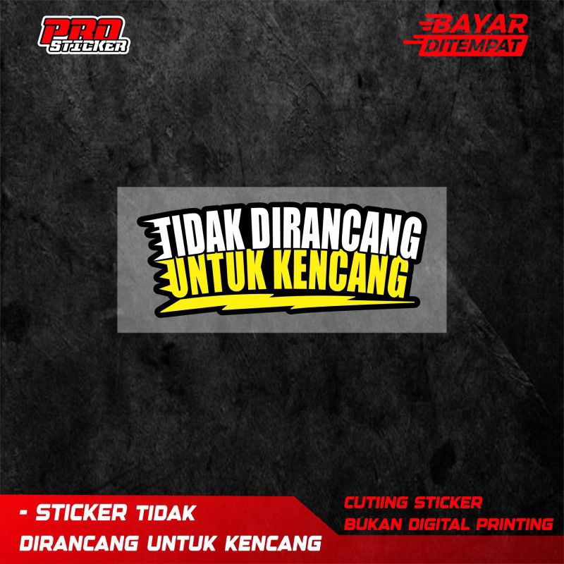 Jual STIKER TIDAK DI RANCANG UNTUK KENCANG cutting sticker matic motor ...