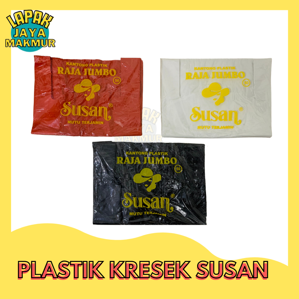 Jual KANTONG PLASTIK KRESEK HD RAJA JUMBO 800 GR WARNA MERAH PUTIH ...