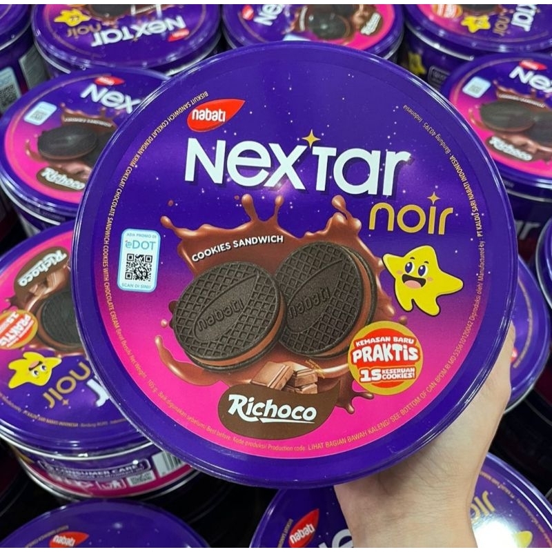Jual Nextar Noir Richoco Sandwitch 105 g Kemasan Kaleng | Shopee Indonesia