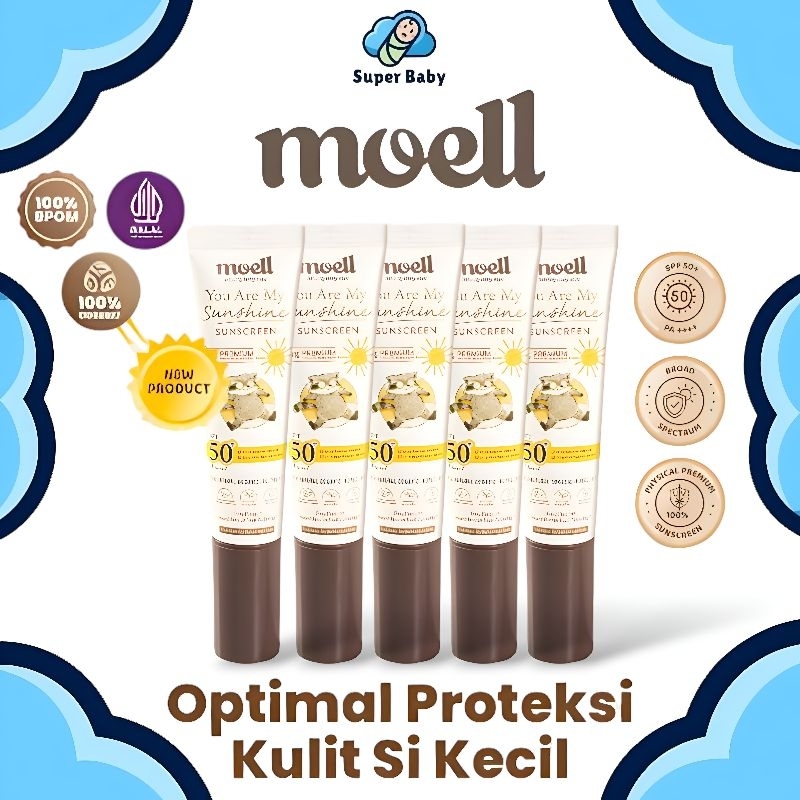 Jual LOTION BAYI MOELL YOU ARE MY SUNSHINE PREMIUM PHYSICAL SUNSCREEN ...