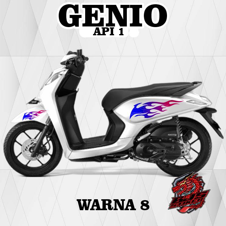 Jual stiker sticker Honda Genio api 1 - stiker sticker Decal Transparan ...