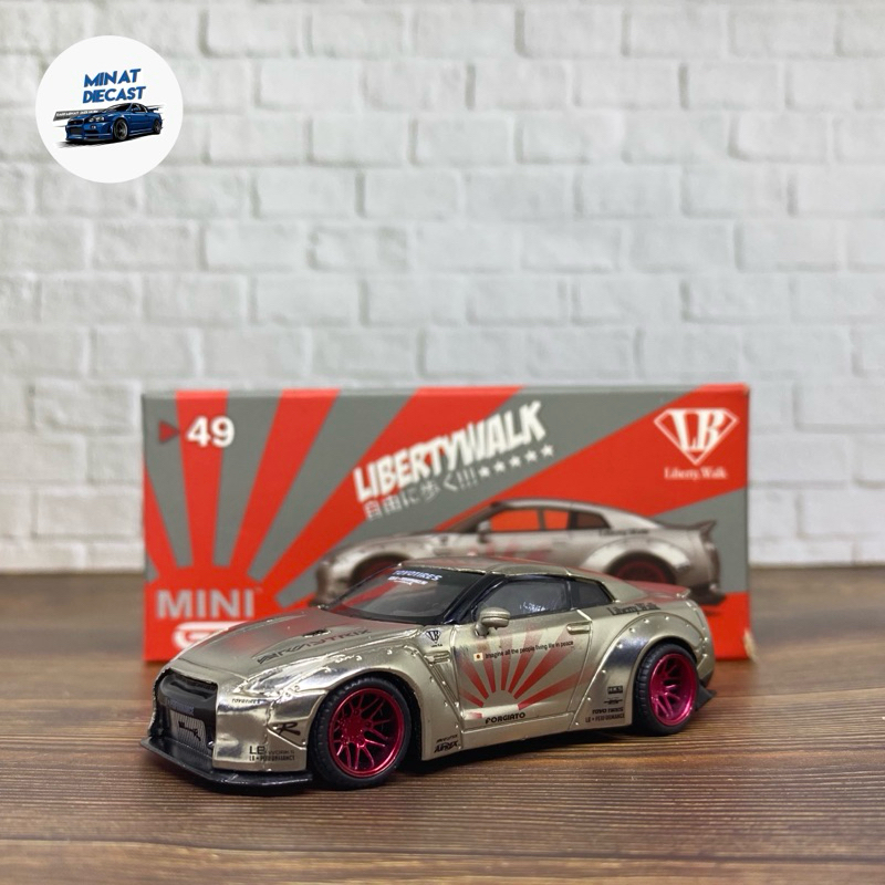 Jual mini gt r35 lbwk satin silver | Shopee Indonesia