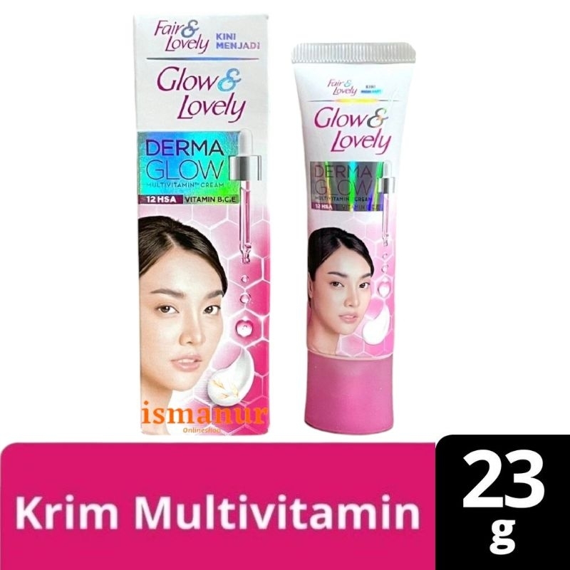 Jual Glow & Lovely DERMAGLOW Cream MultiVitamin 23g | Shopee Indonesia