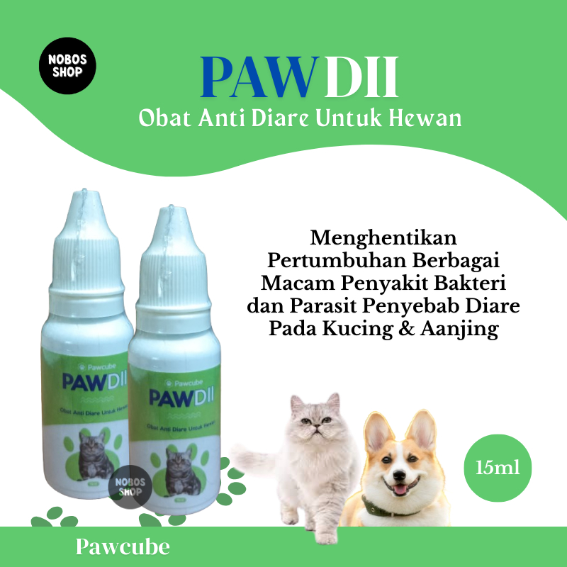 Jual PAWDII Obat Kucing Diare dan Mencret Basmi Bakteri Parasit Saluran ...