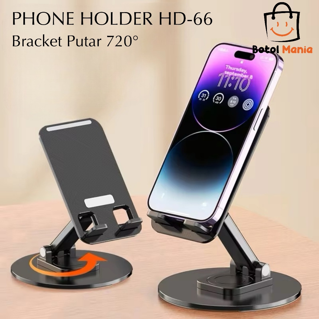Jual BM - PHONE HOLDER FOLDABLE STAND HP LIPAT FOLDING DESKTOP / IPAD ...