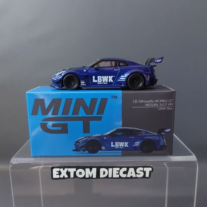 Jual Mini GT Nissan GTR R35 LBWK BLUE | Shopee Indonesia