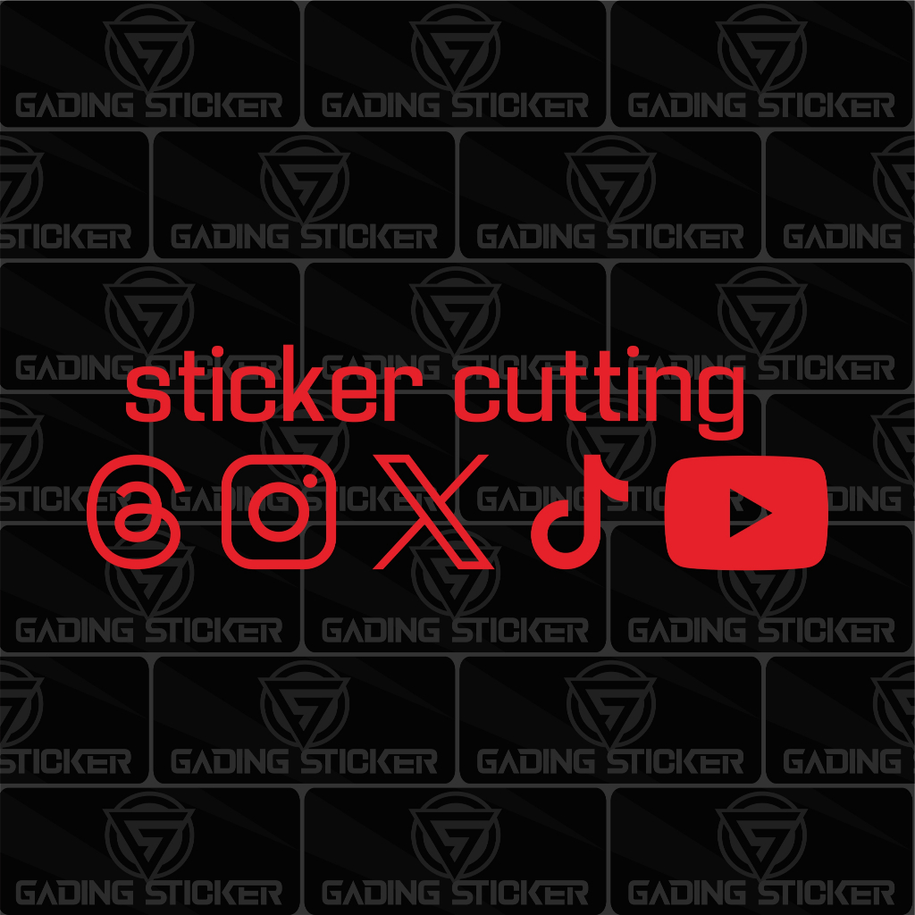 Jual STIKER CUTTING AKUN INSTAGRAM TOK TIK YOU TUBE THREADS FACE BOOK ...