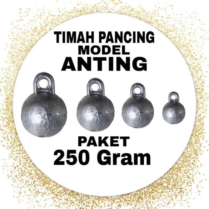 Jual Paket 250 Gram | 1/4 Kg timah pemberat pancing model anting ...