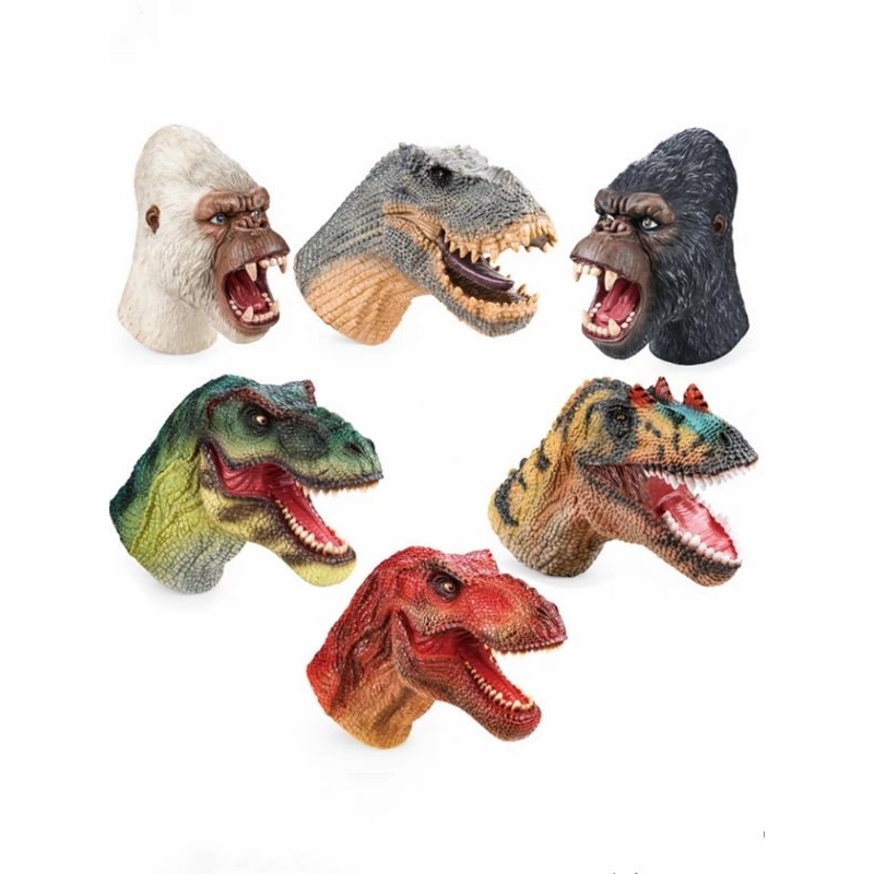 Jual Hand Puppet Mulut Bergerak Dinosaurus Berbunyi Animal Mainan ...