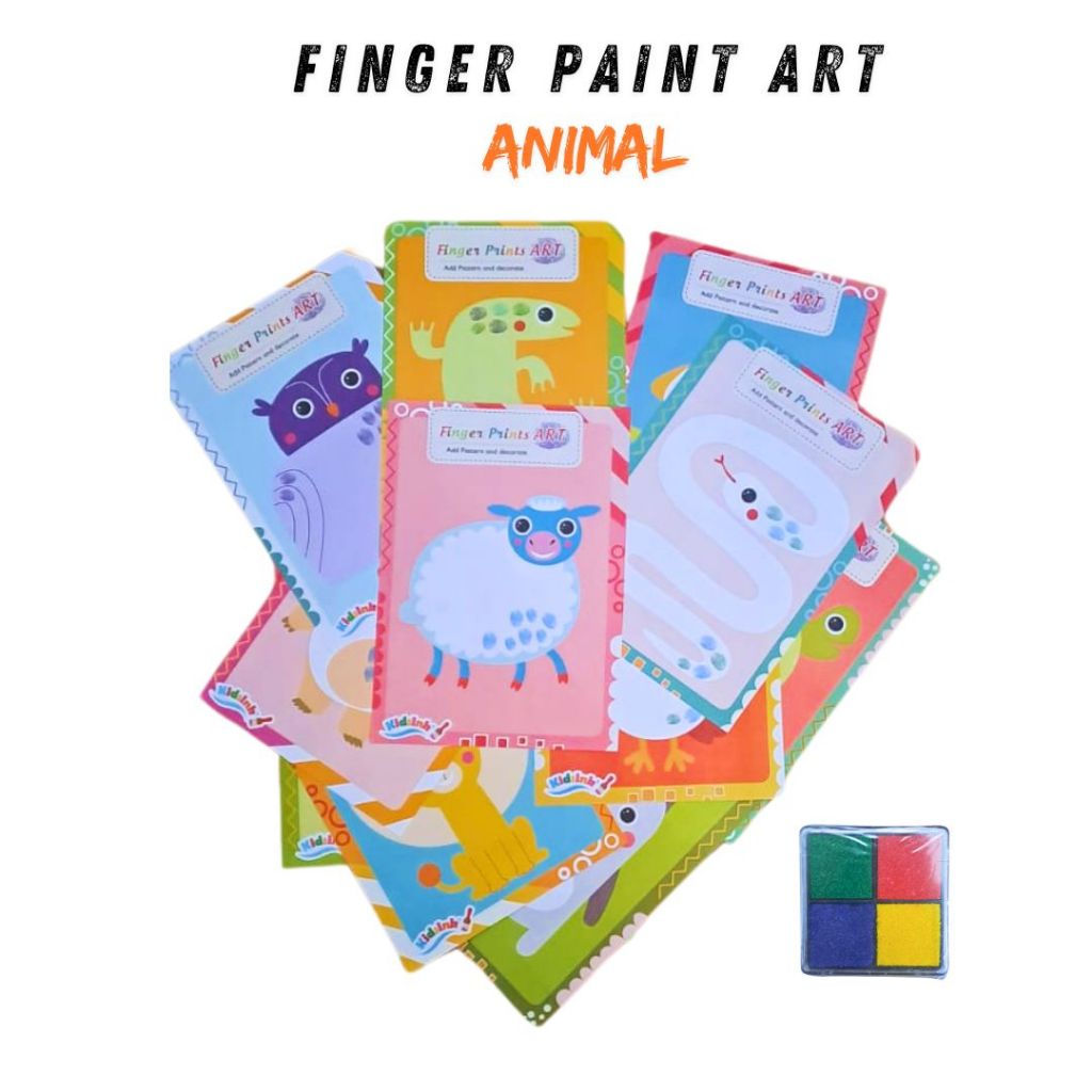 Jual Mainan Edukasi FINGER PRINT ART / finger stamp activity/ lembar ...