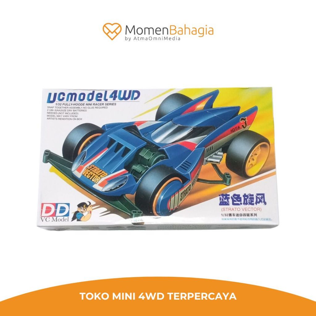 Jual Tamiya Mini 4wd Merek DD/WD Ruize Strato Vector - Chassis Super 1 ...
