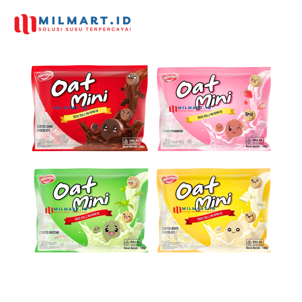 Jual NARAYA OAT MINI BISKUIT 180 G BISCUIT GANDUM NARAYA JAJANAN ...