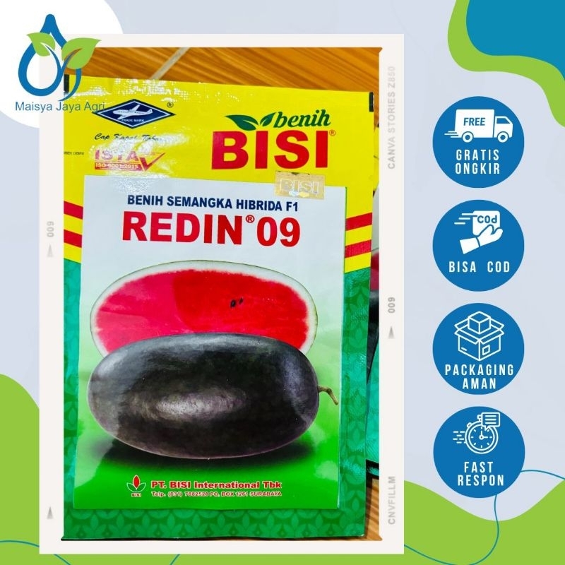 Jual BENIH SEMANGKA LONJONG INUL REDIN 09 KEMASAN 20 GRAM CAP KAPAL ...