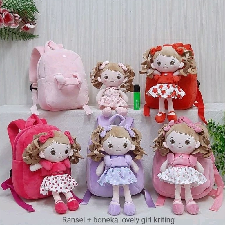 Jual Backpack Tas Ransel Anak Boneka Karakter Little Girl Pony Tail ...